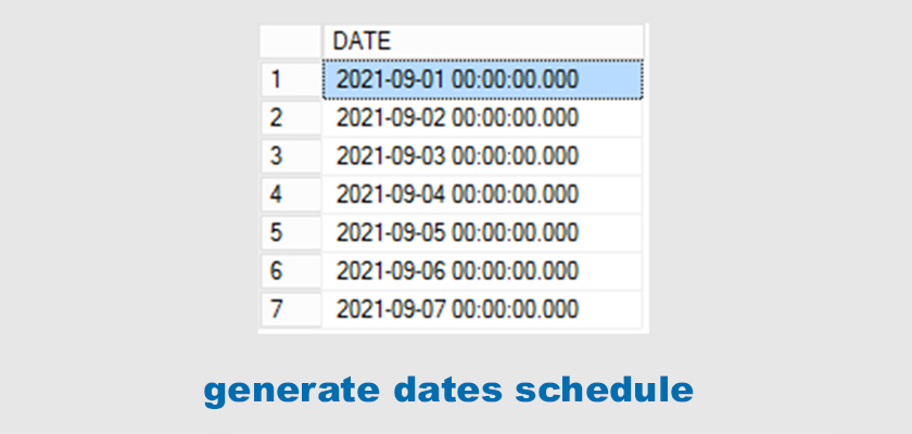 How To Generate Dates Schedule Between From Start Date To End Date I Fix Problem