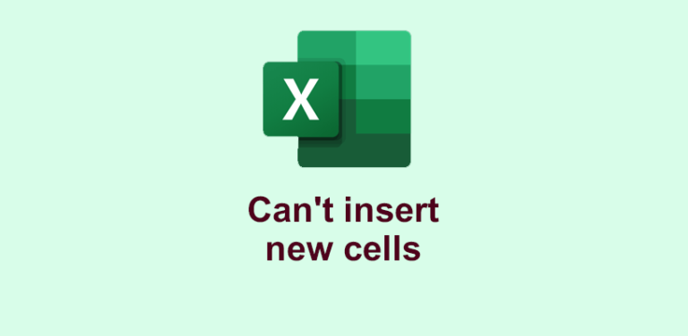 Microsoft Excel Cant Insert New Cells Rows Columns I Fix Problem
